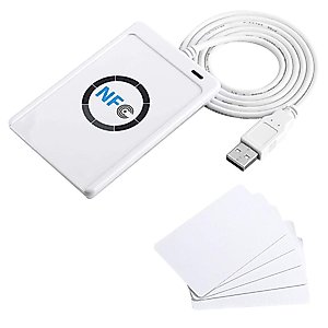 NFC ACR122U RFID Contactless Smart IC Card Reader Writer, ACR122U NFC RFID Contactless Smart Reader & Writer/USB + 5X IC Card ACR122U RFID Smart Card NFC