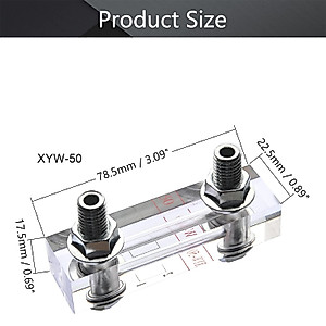Othmro XYW-50 Flowmeter Acrylic plexiglass Level Gauge Oil Level Gauge Water Level Gauge 1pcs