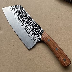 7Inch High Carbon Steel Light Chef Knife Super Sharp Meat Vegetable Cleaver Knife