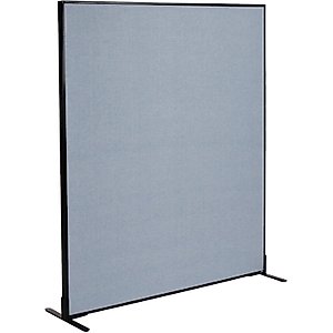 Global Industrial 60-1/4"W x 96"H Freestanding Office Partition Panel, Blue