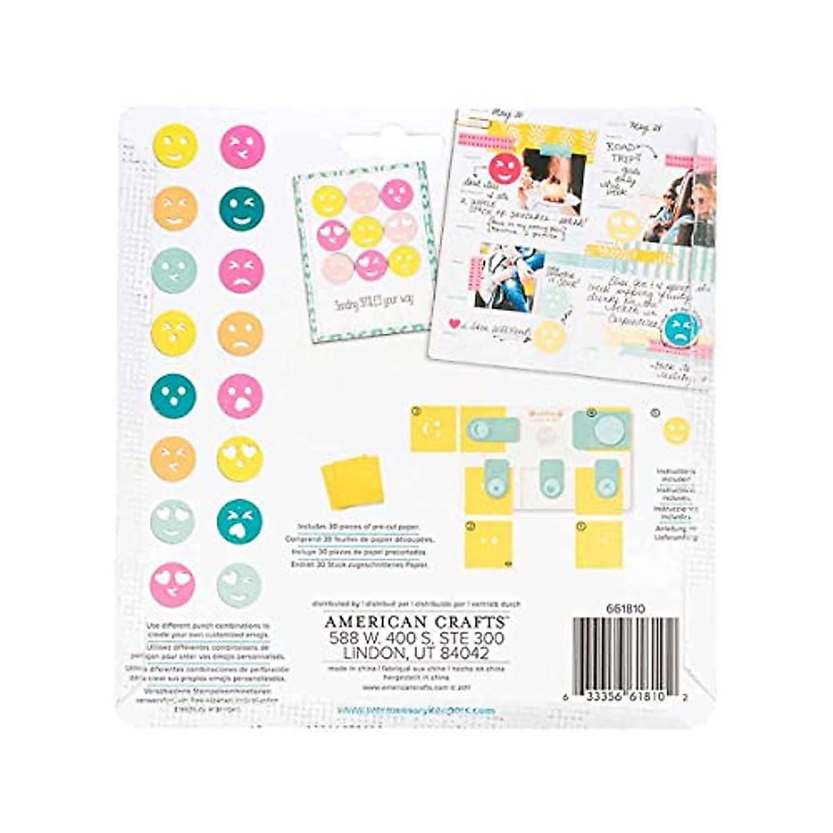 We R Memory Keepers Emoji Punch Board (2 Piece)