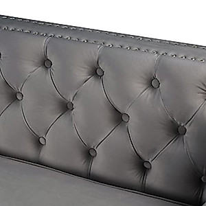 Morden Fort Tufted Velvet Couch Sectional Sofa Couches Mid Century Modern L-Shape Corner Sofa Set for Living Room, Bedroom, Office, Apartment