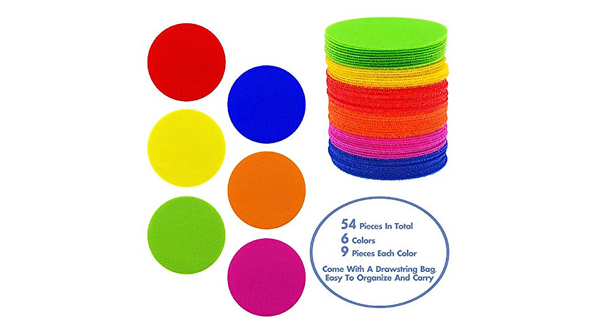 54 Pack Reusable Spot Markers for Classroom Activities