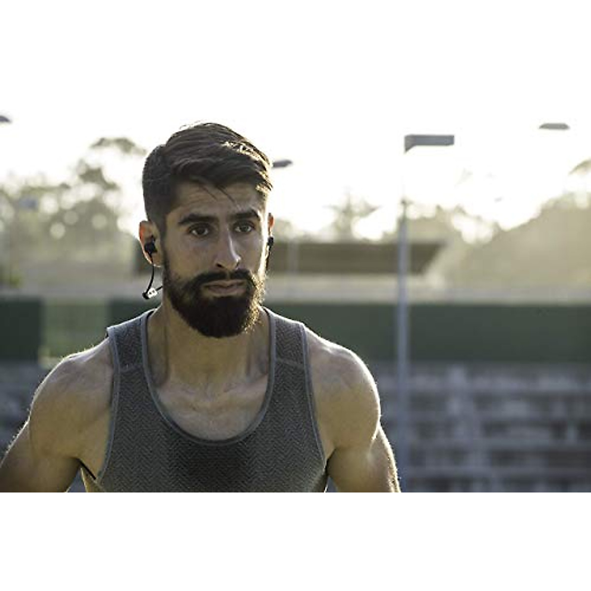 Jaybird Tarah Bluetooth Wireless Sport Headphones for Gym Training, Workouts, Fitness and Running Performance: Sweatproof and Waterproof – Black Metallic/Flash (Renewed)