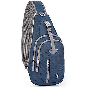 KIMLEE Sling Bag Crossbody Bags Men, Travel Hiking Chest Daypack for Women One Strap Backpack Lightweight Over Shoulder Bag