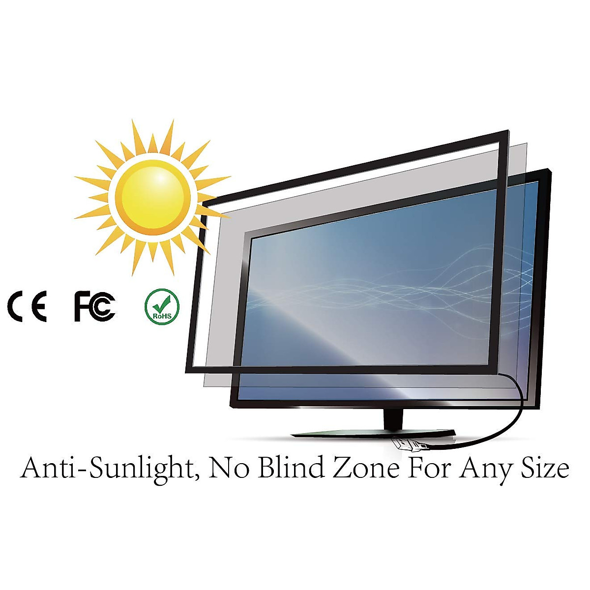 DeYoWo 75 Inch Interactive 10 Points Infrared IR Touch Screen Overlay Frame Free Driver