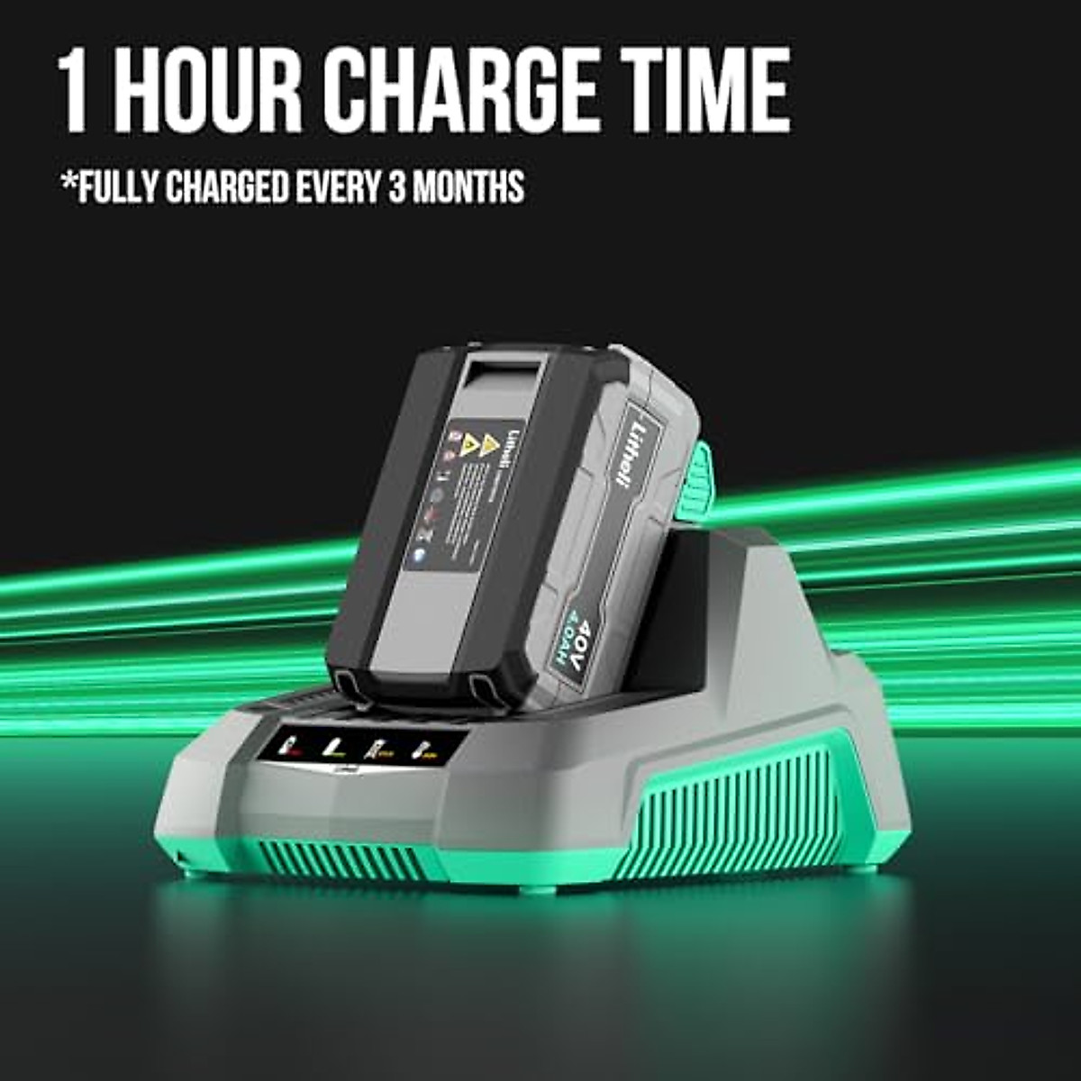 Litheli 40V 4.0AH Lithium Ion Battery Pack,Only for Litheli 40V Tools.