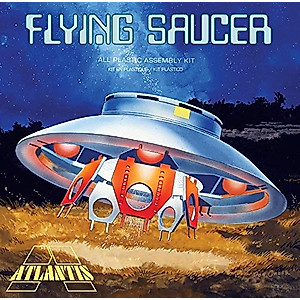 Atlantis Models Plastic Model KIT UFO, Clear,Silver