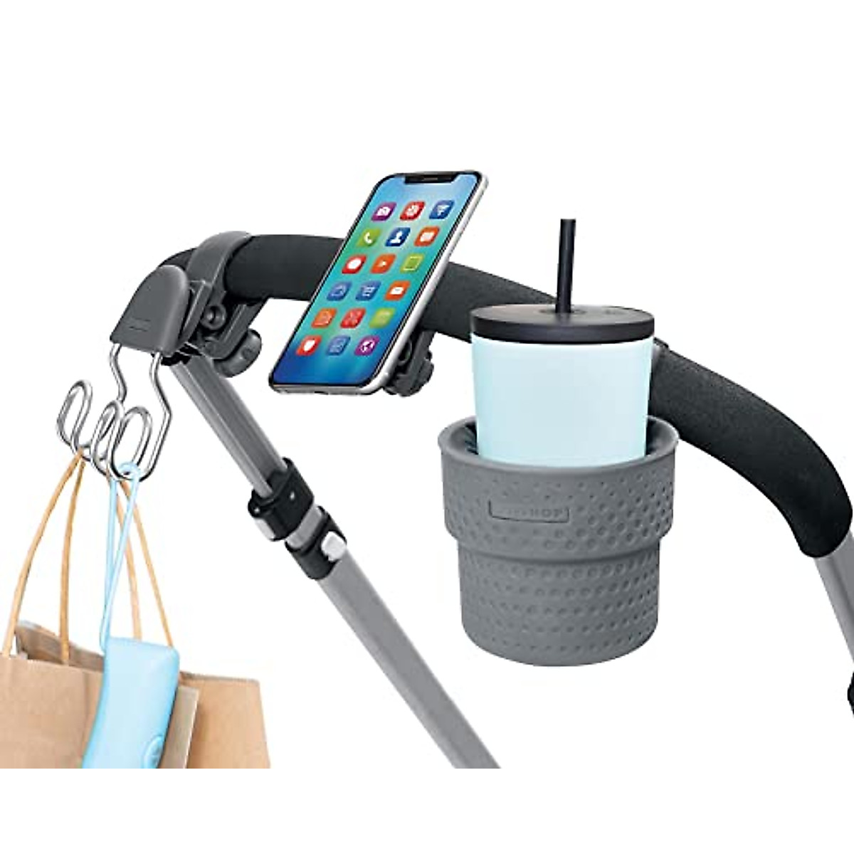 Skip Hop Universal Stroller Hook, Stroll & Connect, Grey (Discontinued by Manufacturer)