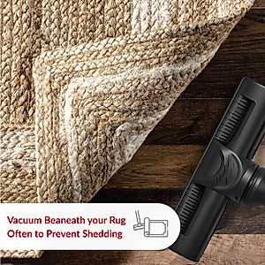 nuLOOM Rikki Coastal Braided Jute Area Rug, Oval 3x5, Off-white