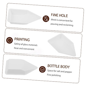 CATIEBYE 10pcs Weighing Boat Square Tray Small Containers Weighing Dish Weight Boat Lab Weight Bottle Chemistry Small Weigh Boat Mixing Tray Fast Pouring Jewelry Scale Tray White Plastic