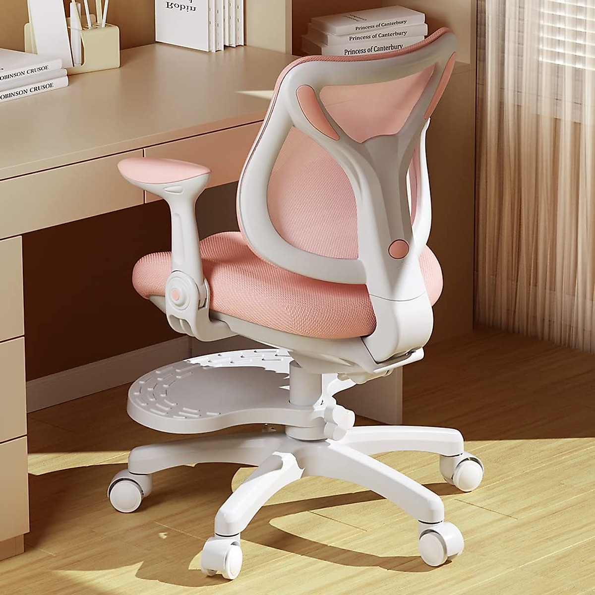 TIANFUSTAR Kids Desk Chair，Children Study Computer Chair with Adjustable Height,Swivel Mesh Task Student Chair for Teens Boys Girls Youth in Home Bedroom School