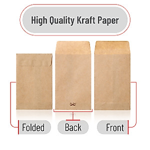 Mr. Pen- Kraft Coin Envelopes, 2.25" x 3.5", 100 Pack, Kraft Envelopes, Seed Envelopes, Small Envelopes, Gift Card Envelopes, Mini Envelopes, Key Envelopes, Seed Packet Envelopes, Stamp Envelope