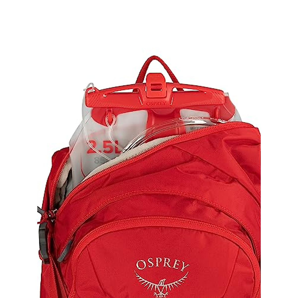 Osprey Siskin 12L Men's Biking Backpack with Hydraulics Reservoir, Black