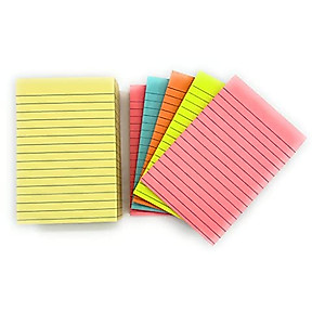 Post-it Notes, 4 x 6 Inches, 1000 Sheets, Assorted Colors, 10 Pads
