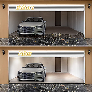 Universal Garage Door Threshold Seal Strips, 10 Ft Weatherproof Rubber DIY Weather Stripping with Sealants/Adhesives, Garage Door Bottom Seal Weather Strip Replacements