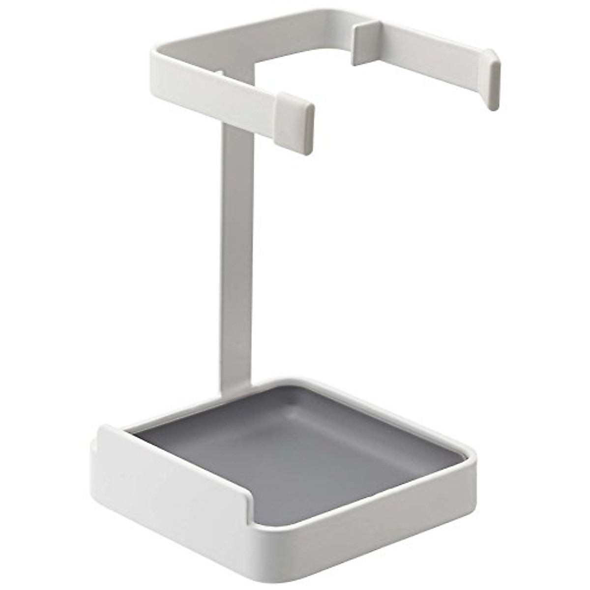Yamazaki Home Ladle Holder-Lid Stand For Utensils In Kitchen,, Steel, Water Resistant, No Assembly Req., White