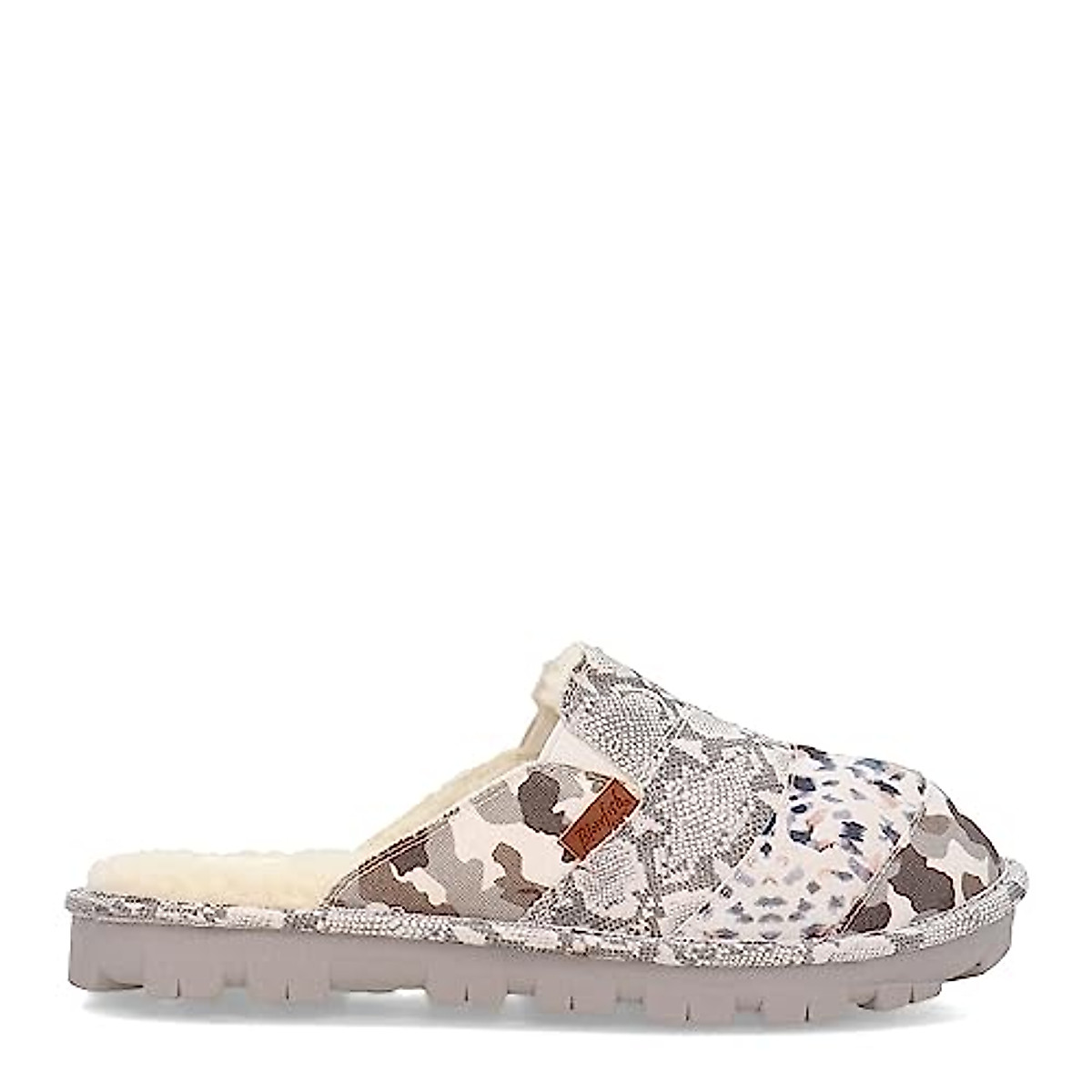 Blowfish Ice Sickle Shearling Off-White Camoflauge/Rainforest Leopard/Desert Pebble Sidesaddle 8 M