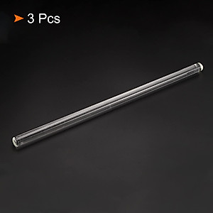 MECCANIXITY 3.3 Borosilicate Glass Stick 11.81" Length 12mm Dia Stir Rod Mixing Tools with Both Ends Round for Lab Kitchen Science 3Pcs