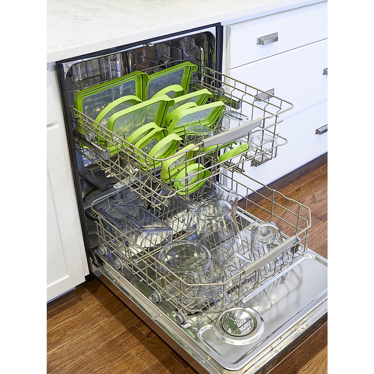 Anchor Hocking TrueSeal 1-Cup Glass Food Storage Container with Airtight Lid, Green