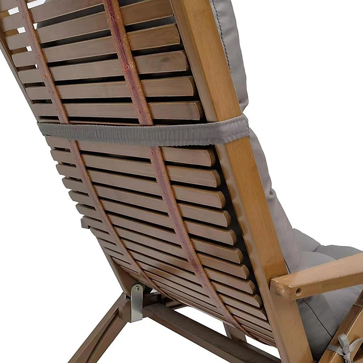 SHENJIA Patio Adirondack Chair Cushions 43” X 20” Tufted Wicker Chair Cushions Rocking Chair Replacement Cushion W/Fixing Straps, Tatami Floor Seat Pads for Indoor Outdoor Furniture(Color:Blue)