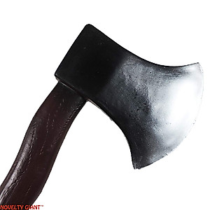 12" High Density Foam Hand Axe Viking Barbarian Theater Prop Brown