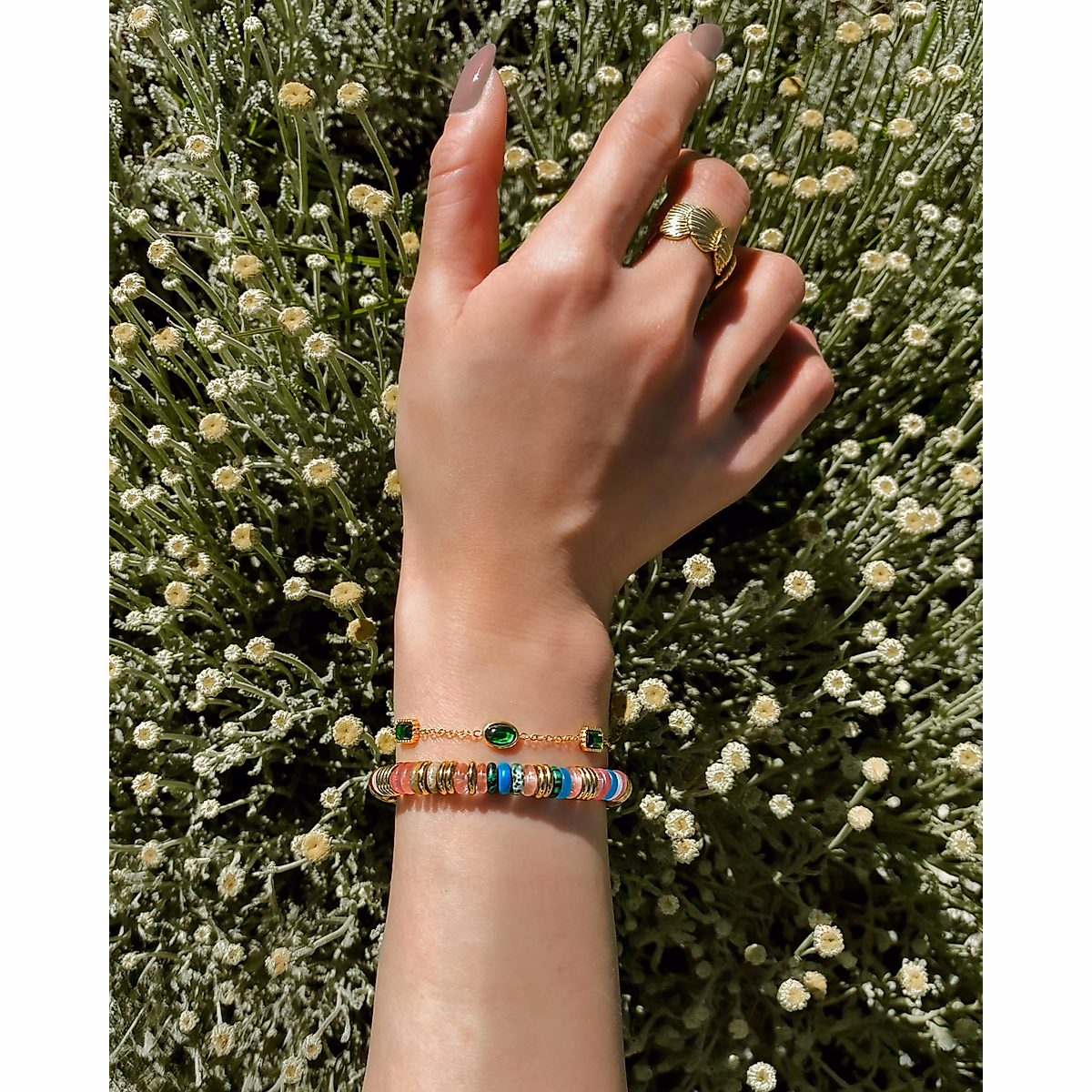 Tennis Bracelets for Women, Tennis Bracelet, Green Bracelet, Emerald Jewelry, 18K Gold Plated Emerald Green Bracelets for Women by SNGIA, Amethyst Bracelet, Green Bracelet, Gold Tennis Bracelet,