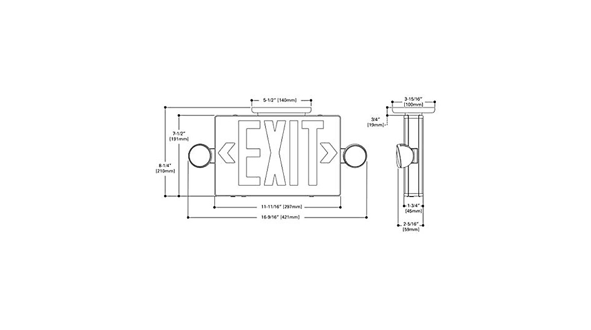 Sure-Lites APC7R: Reliable LED Exit Sign & Emergency Lighting
