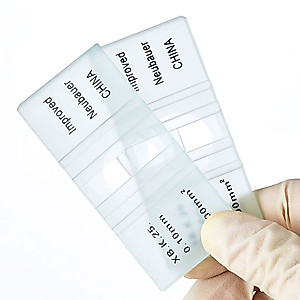 ADAMAS-BETA Hemocytometer with 100Pcs Coverslips Improved Neubauer Hemocytometer Blood Counting Chamber Yeast Cell Counter