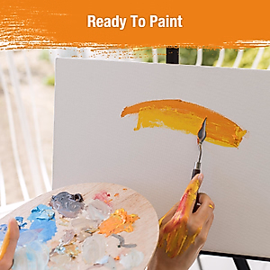 Canvas Boards for Painting 40 Pack, 8 inch x 10 inch Super Value Pack, Artist Canvas Panels for Oil & Acrylic Painting