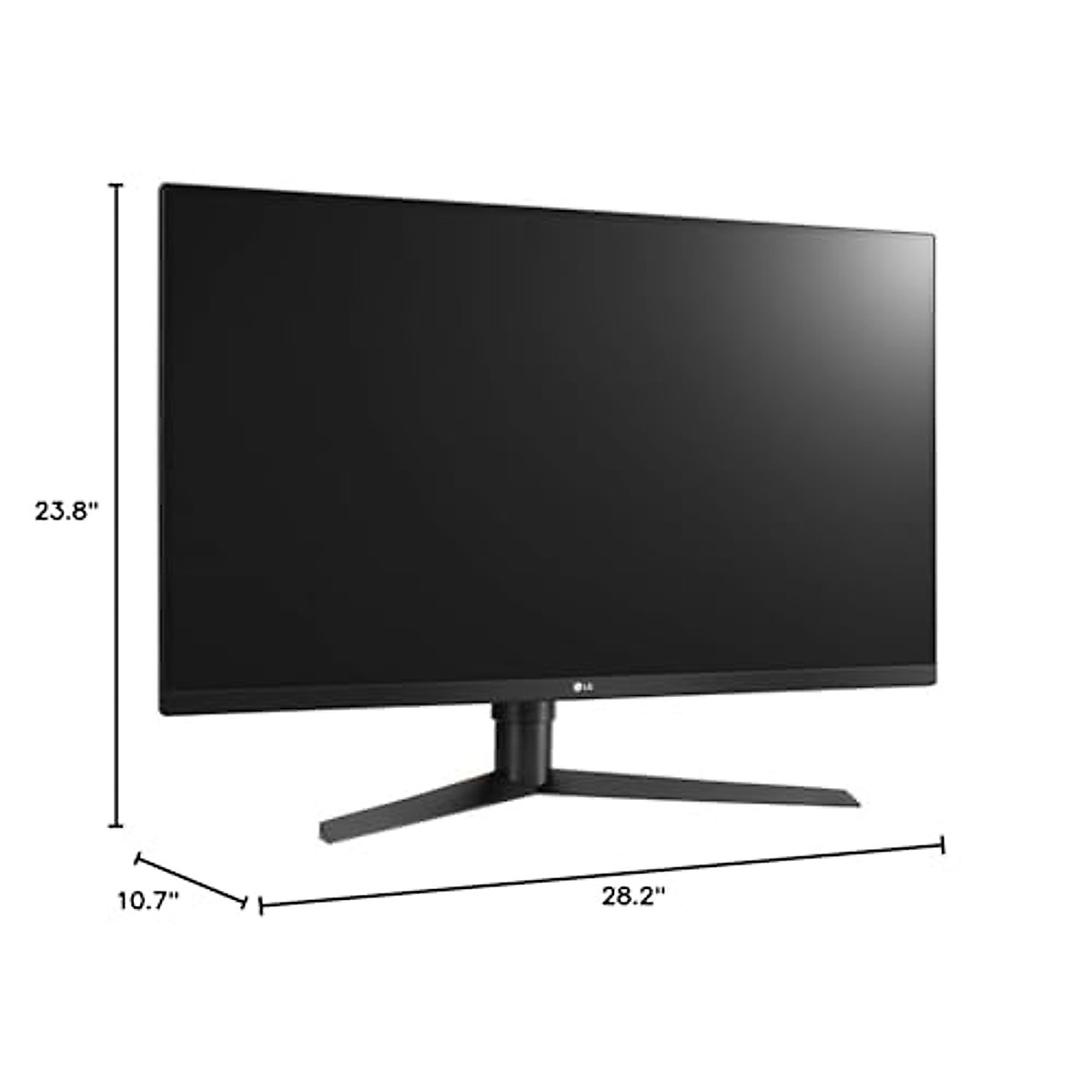 LG 32GK650F-B 32 inch Class QHD 2560 x 1440 Gaming Monitor with FreeSync 31.5 inch Diagonal Bundle with Deco Gear HDMI Cable 2 Pack + Gamer Surface Mousepad + Screen Cloth