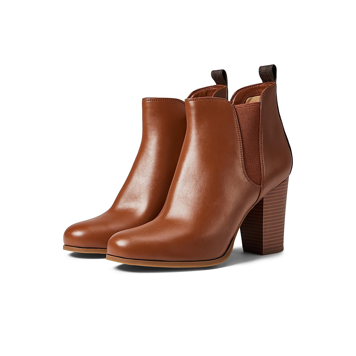 Michael Kors Evaline Heeled Bootie Luggage 7 M