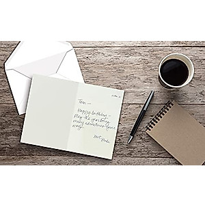 Happy Birthday Cards, 100-Pack, 4 x 6 inch, 4 Cover Designs, Blank Inside, by Better Office Products, with Envelopes, Elegant Gold Collection, 100 Pack