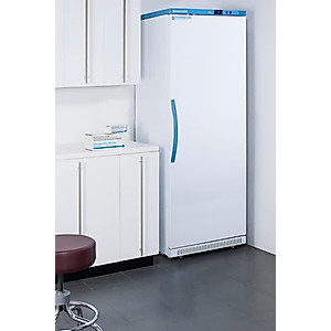 Summit Appliance ARS18PV Performance Series Pharma-Vac 18 Cu.Ft. Upright All-refrigerator for Vaccine Storage with Silver-ion Handle, Keyed Lock and Hospital Grade Cord with 'Green Dot' Plug, White