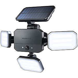 Bionic Floodlight Deluxe 50% Brighter ASON TV, Solar Lights Outdoor Waterproof- 108 COB-LED's w/Motion Sensor 180° Swivel, Adjustable Panels for Garden, Lawn and Patio As Seen On TV