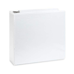 Extra Large 3 Ring Binders, 4 Inch Binder with Rugged Heavy Duty Design for Home, Office, and School, Holds up to 880 Sheets of 8.5 Inch x 11 Inch Paper, White, D Ring, 2 Pack of 4" Binders