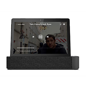 Lenovo Smart Tab P10 10.1” Android Tablet, Alexa-Enabled Smart Device with Fingerprint Sensor and Smart Dock Featuring 4 Dolby Atmos Speakers - 64GB Storage with Alexa Enabled Charging Dock Included
