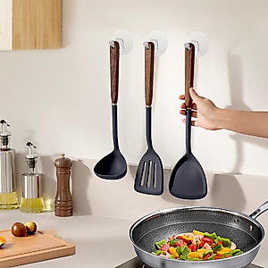 Uten Adhesive Hooks for Hanging 10 Pack, Heavy Duty Wall Hooks 11 lbs, Self Adhesive Waterproof Sticky Robe Towel Transparent Hooks for Home, Bathroom, Kitchen, Outdoor