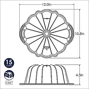 Nordic Ware Platinum Collection Anniversary Bundt Pan