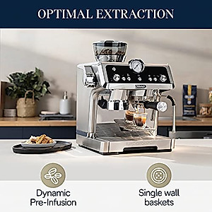 De'Longhi EC9355M La Specialista Prestigio Espresso Machine , 1.3L, Stainless Steel,Silver