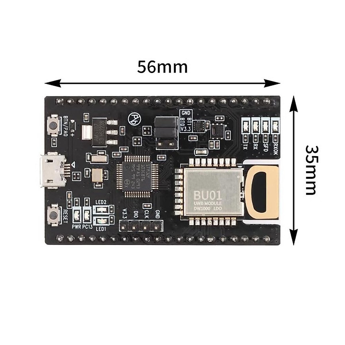 Rakstore BU01 UWB Indoor Positioning Module DW1000 NodeMCU-BU01 Development Board High Precision Ranging