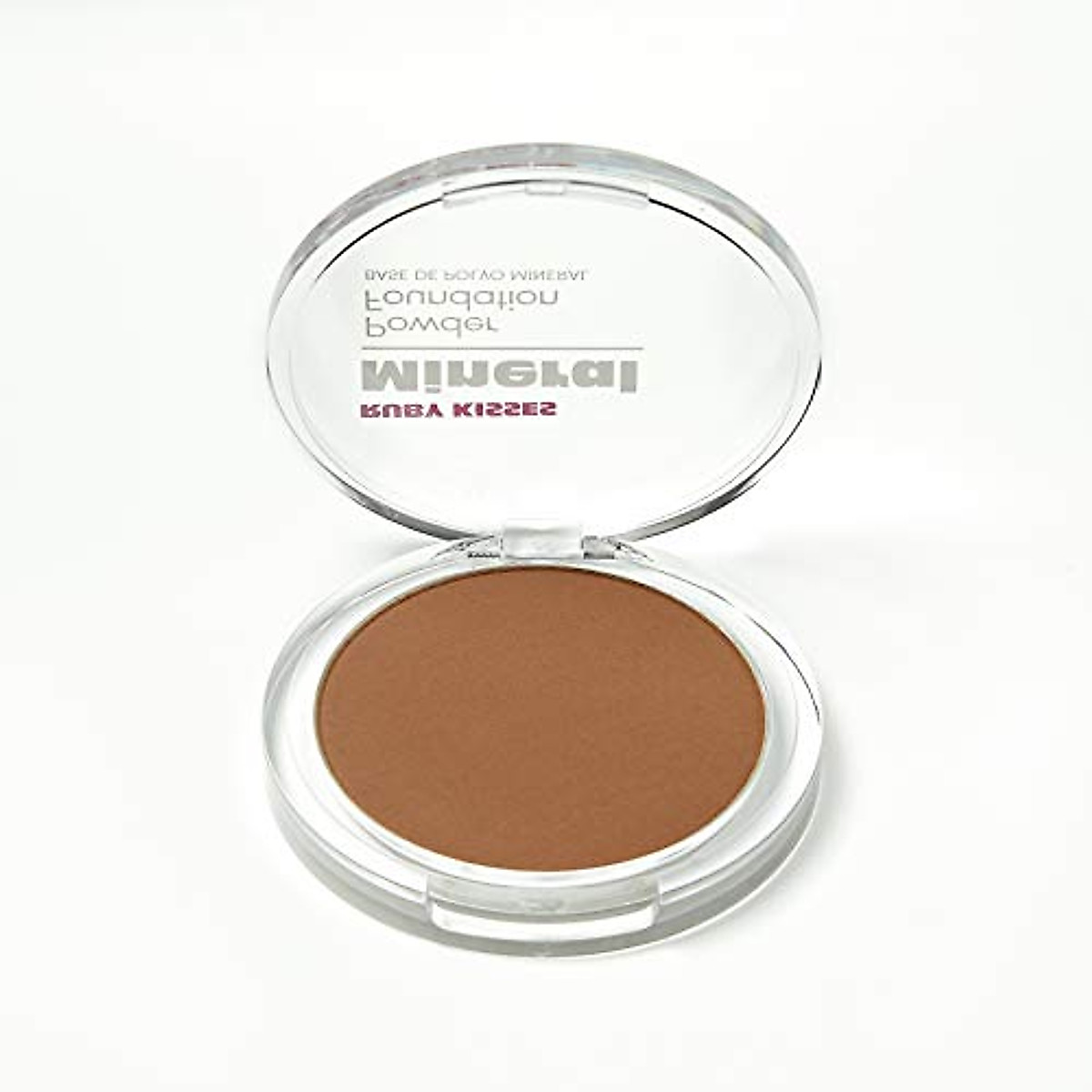 Ruby Kisses Mineral Pressed Powder Foundation, Medium to Full Coverage Natural Finish 0.35 Ounce (Chestnut)