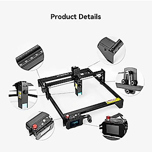 ATOMSTACK A10 pro 50W DIY Laser Cutter and Engraver Machine, 10W Output Power, Eye Protection Compressed Spot 11000mm/min Diode Laser Engraving for Metal and Wood, 410x400mm