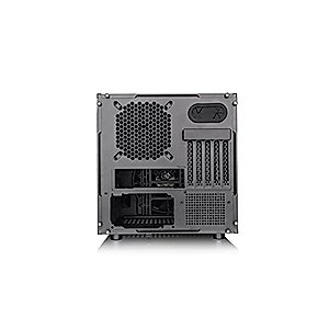 Thermaltake Core V21 SPCC Micro ATX, Mini ITX Cube Gaming Computer Case Chassis, Small Form Factor Builds, 200mm Front Fan Pre-installed, CA-1D5-00S1WN-00 Black
