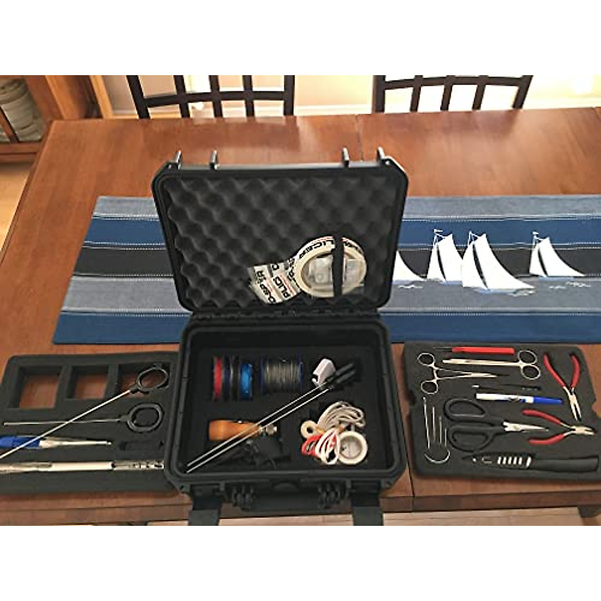 Ascend Tools 6-1/4 inch Carbon Steel Shears - Kevlar, Dyneema, Vectran, Spectra, Technora, Nomex, Innegra, Dacron, Fiberglass, Carbon Fiber, Breathers fiber cable