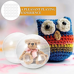 BESTOYARD Small Round Capsule 20pcs Vending Machine Capsule Plastic Fillable Balls Empty Capsule Gumball Machine Containers Halloween Surprise Prizes Party Favors