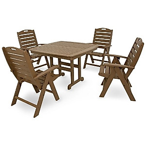 Trex Outdoor Furniture Yacht Club Folding Highback Chair, Tree House