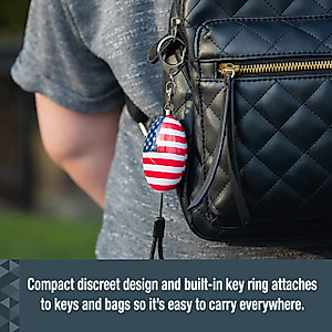 SABRE Personal Alarm With Snap Clip Key Ring, 120dB Alarm, Audible Up To 1,280 Feet (390 Meters), Simple Operation, Reusable