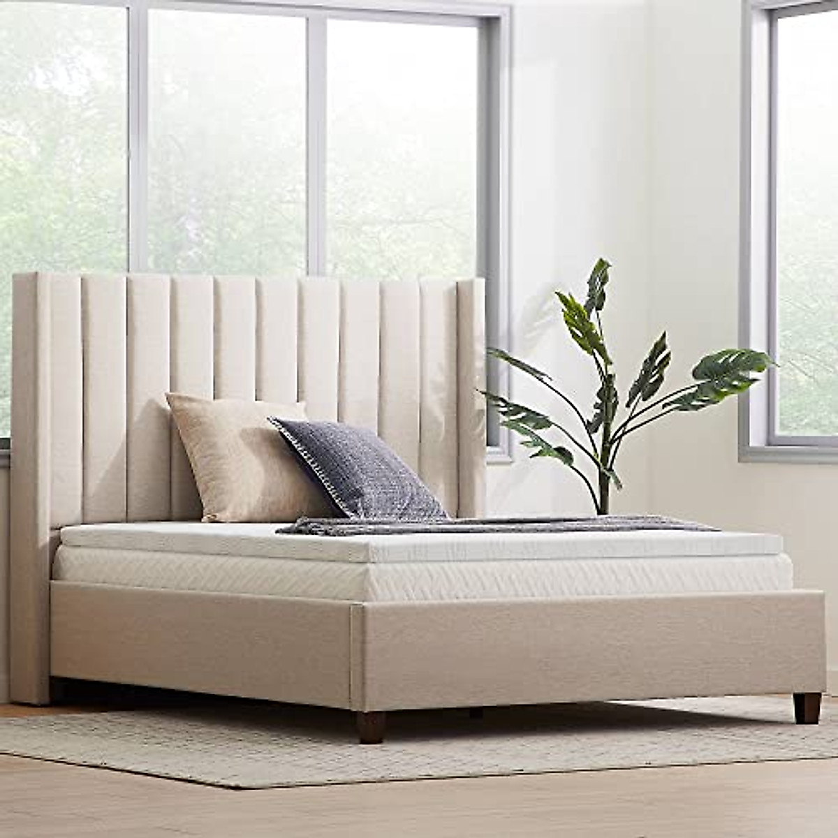 Dr. Oz Good Life Sleep All Day Fast Response Memory Foam Mattress Topper Queen Size, White