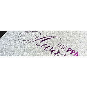 MirriSparkle Silver Glitter Cardstock Paper from Cardstock Warehouse 8.5 x 11 inch- 16 PT/280gsm - 10 Sheets